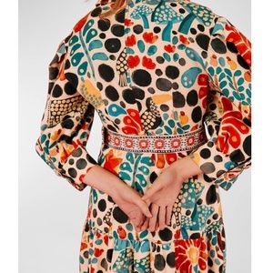 FARM Rio | Dresses | Nwt 255 Farm Rio Mushroom Forest Canvas Dress In ...